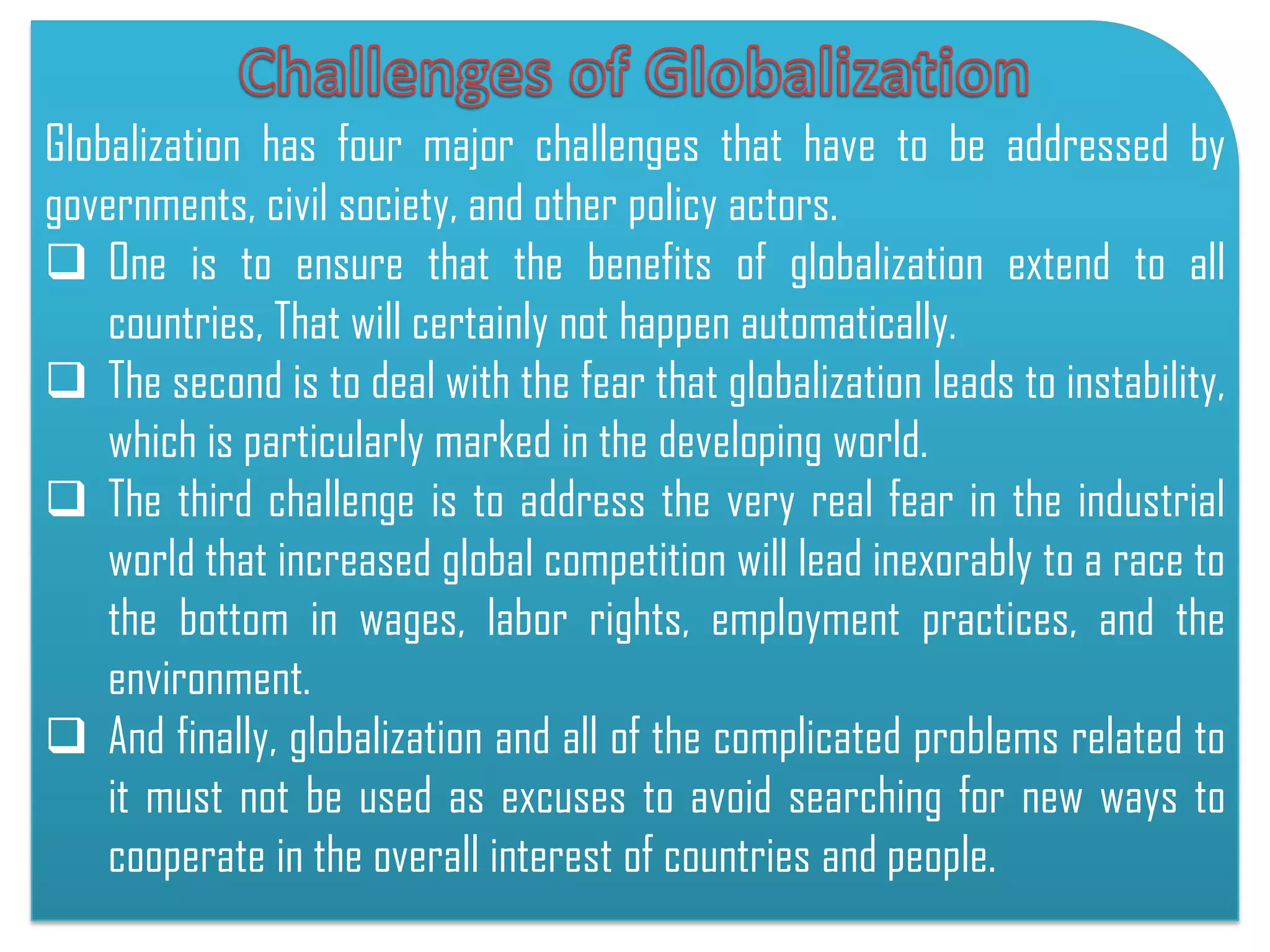 Globalization And Development | PPT