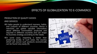 Globalization and Ecommerce | PPTX