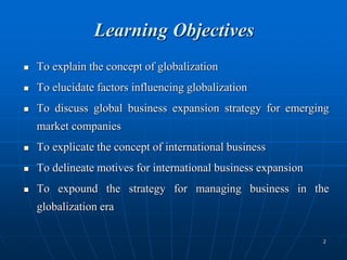Globalization and ib | PPT