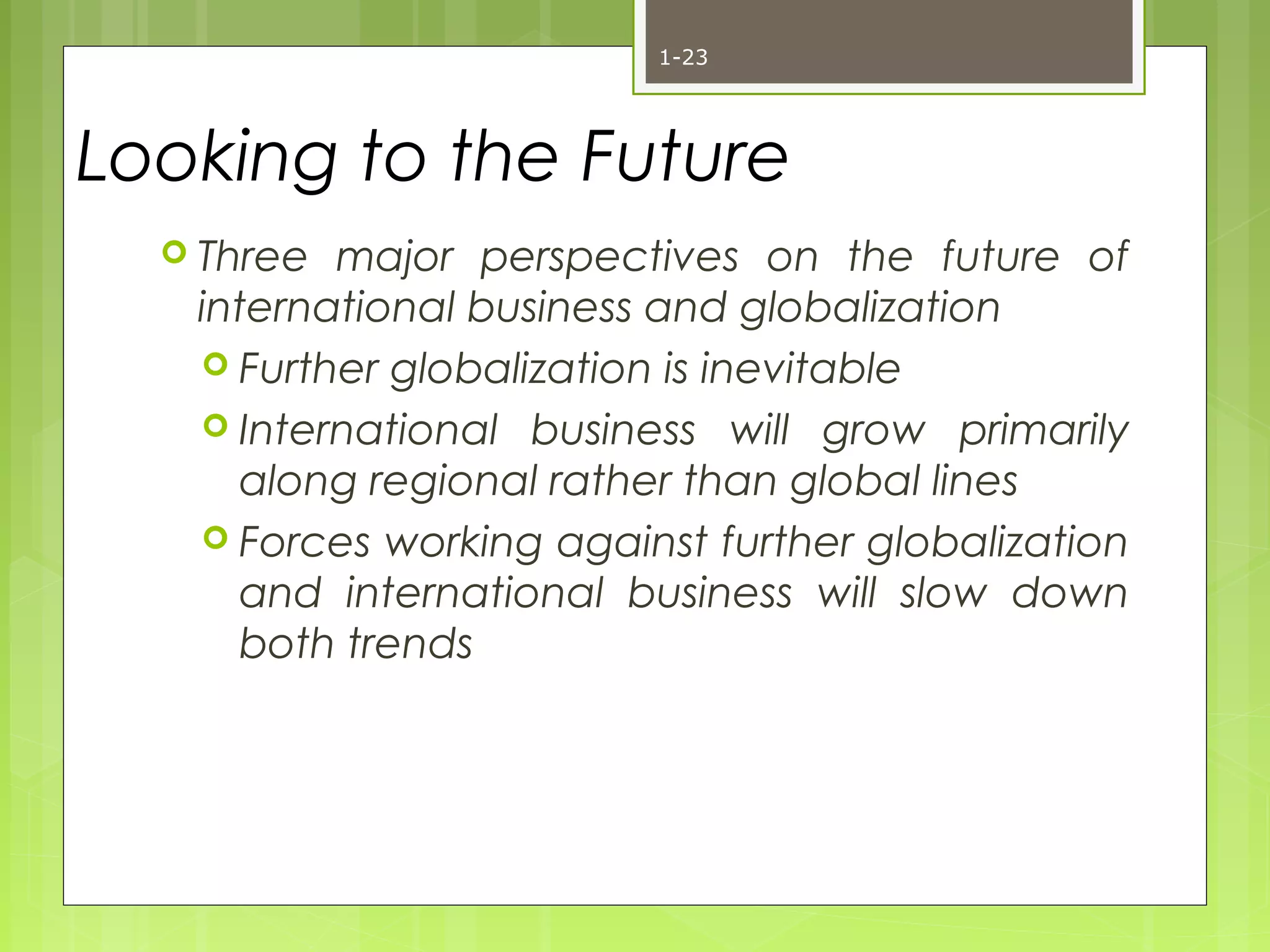 Globalization and international business | PPT