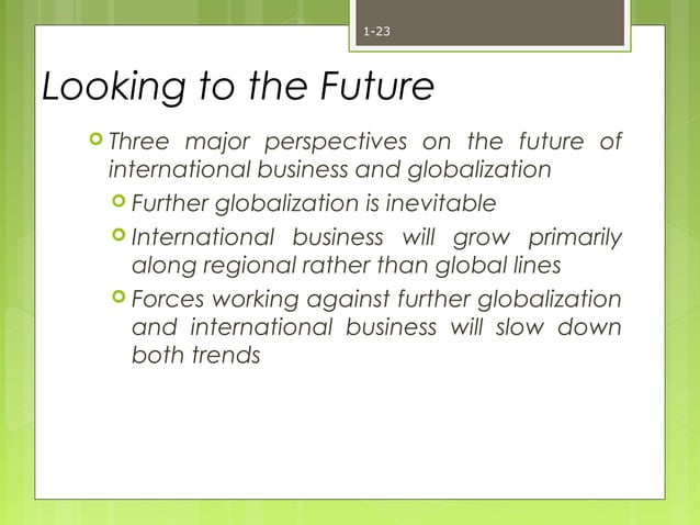 Globalization and international business | PPT | Large Business | Business