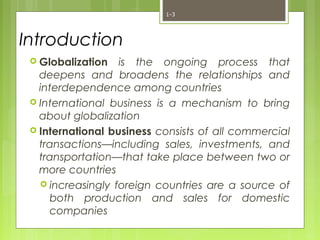Globalization and international business | PPT