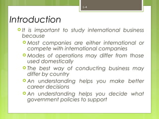 Globalization and international business | PPT