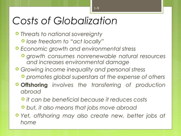 Globalization and international business | PPT | Large Business | Business