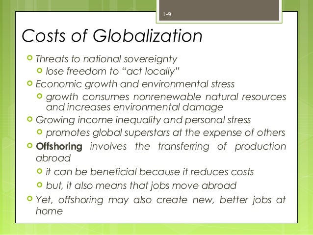 Examples of cost drivers in globalization - infinistart