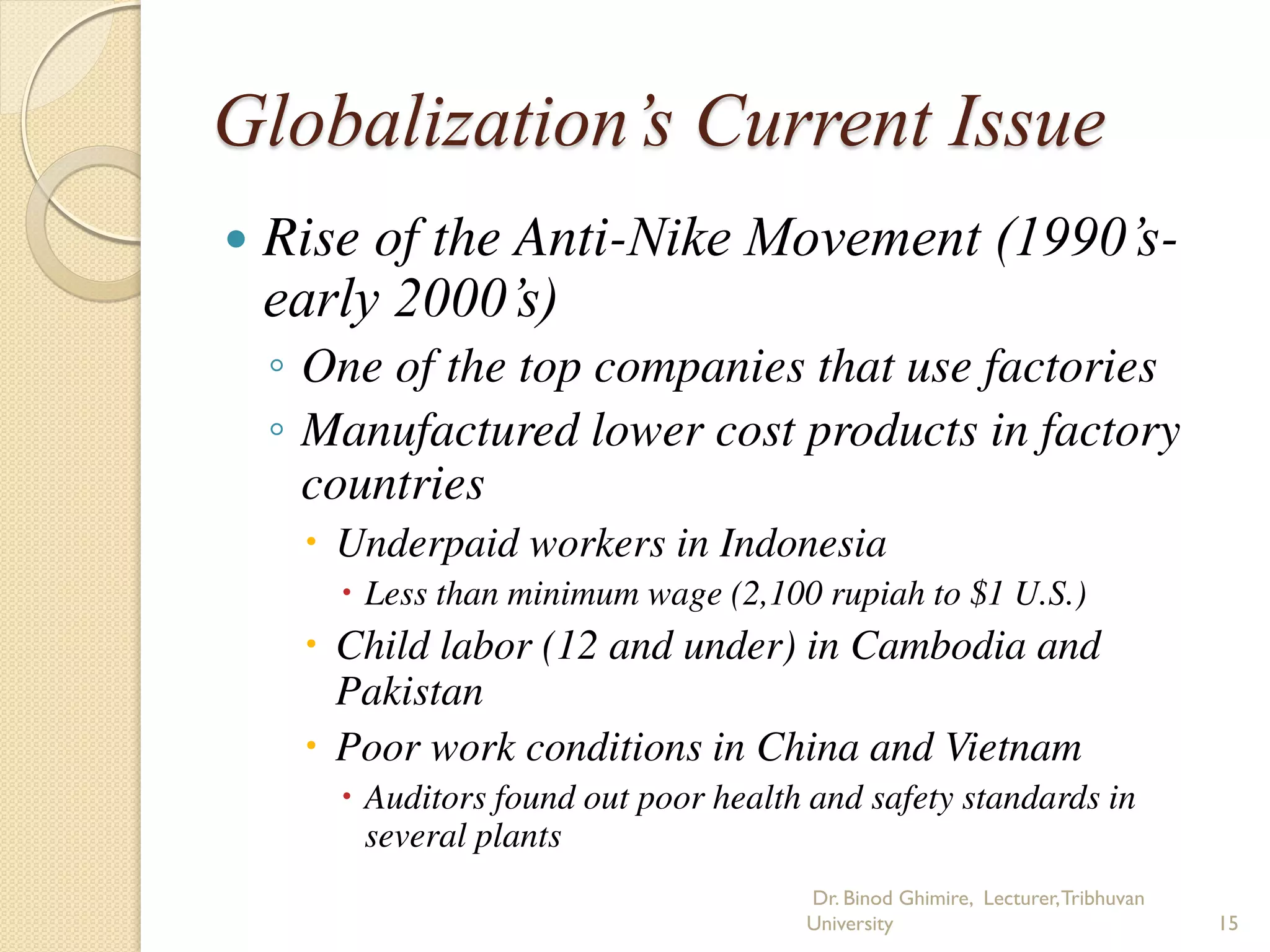 Globalization and international business | PDF