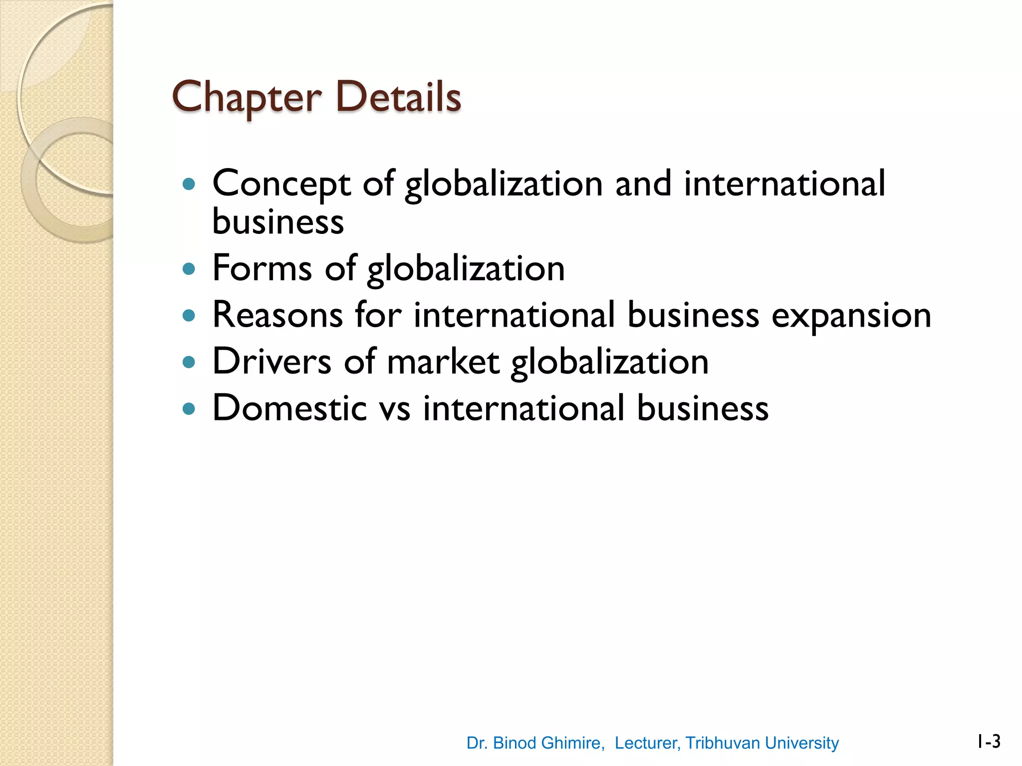 Globalization and international business | PDF | Economy | Business and ...