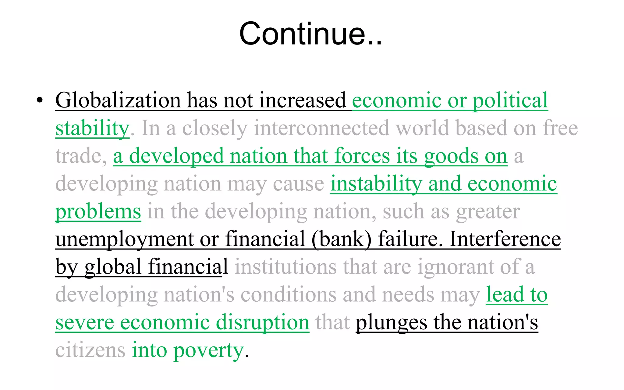 Globalization and it's discontents | PPT