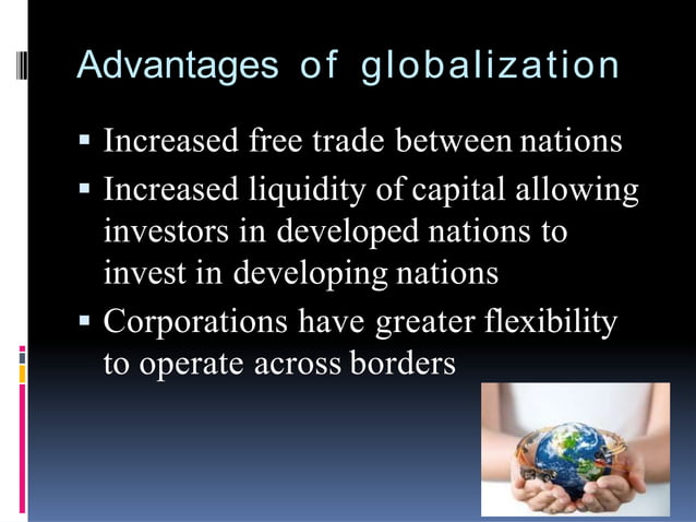 Globalization and its impacts | PPTX