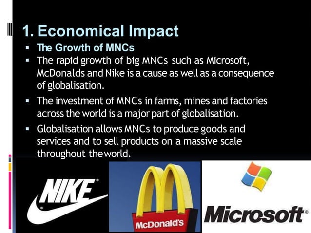 Globalization and its impacts | PPTX