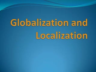 C#: Globalization and localization | PPTX