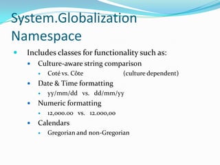 C#: Globalization and localization | PPTX