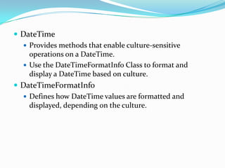 C#: Globalization and localization | PPTX