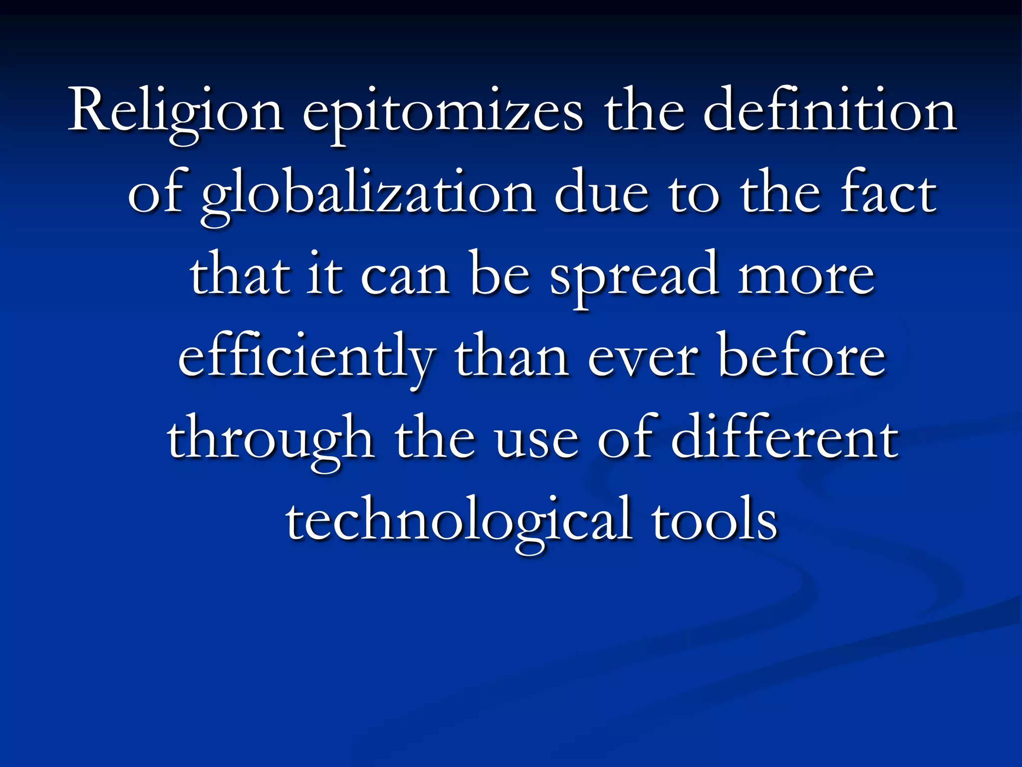 Globalization and religion | PPT