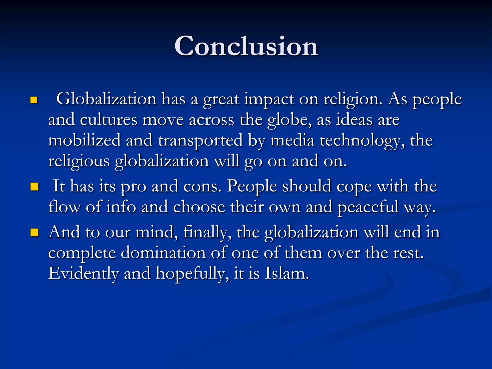 Globalization and religion | PPT