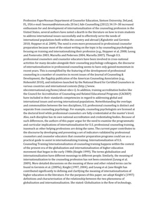 Globalization and the Counseling Profession Paper.pdf