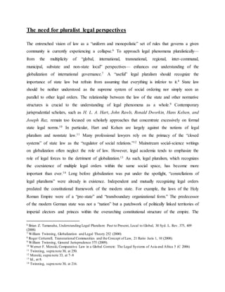 Globalization and the future of the laws of Sovreign States.docx ...