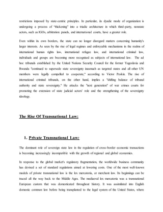 Globalization and the future of the laws of Sovreign States.docx