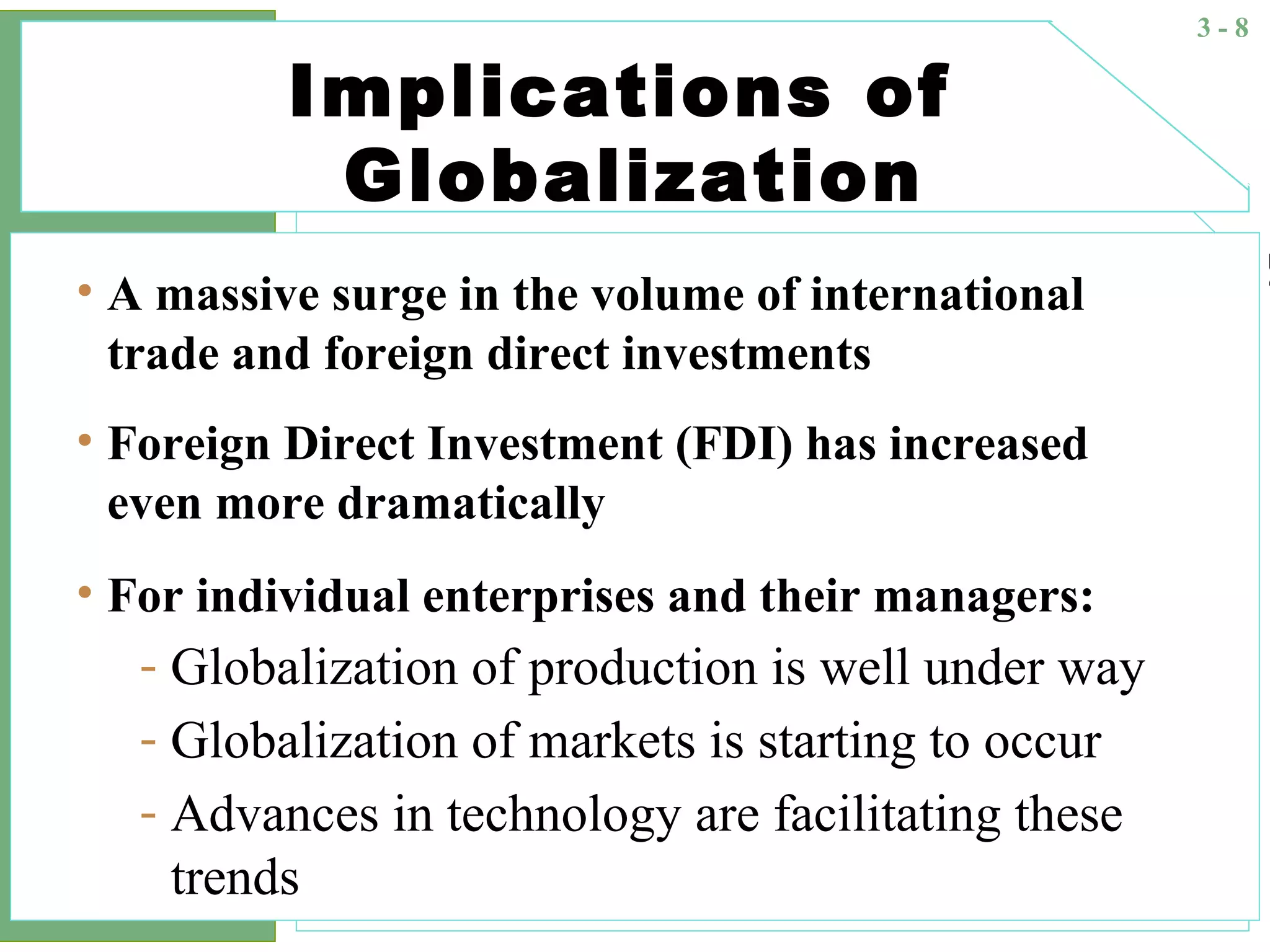 Globalization and the manager (management) | PPT