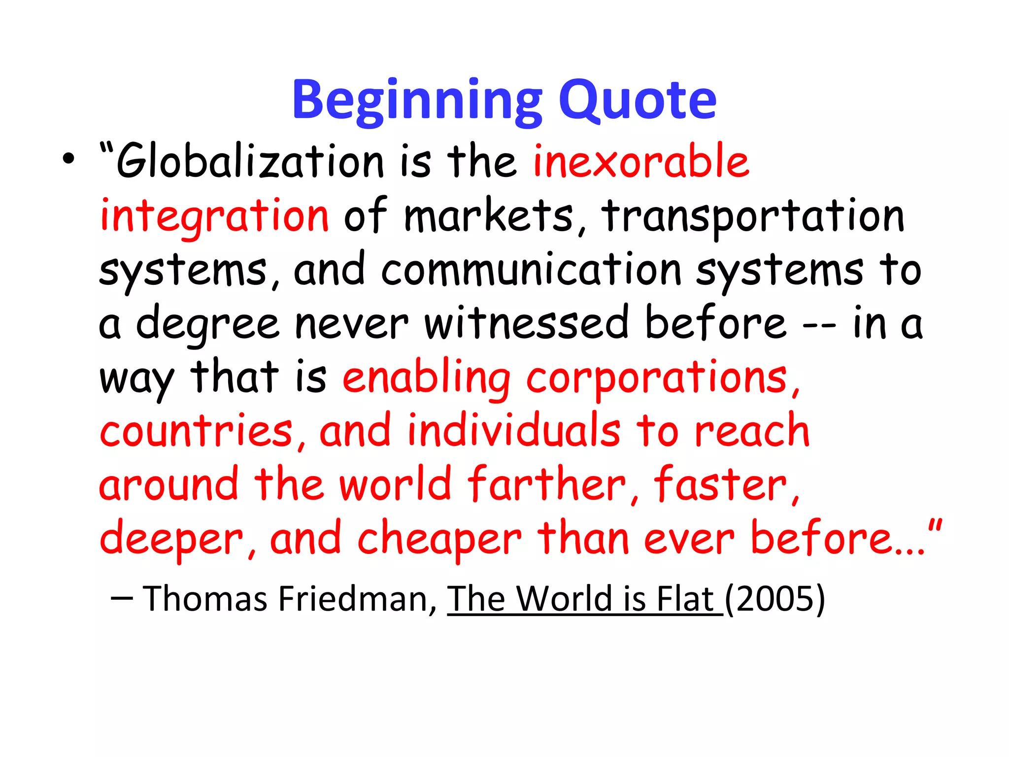 Globalization and the mnc | PPT