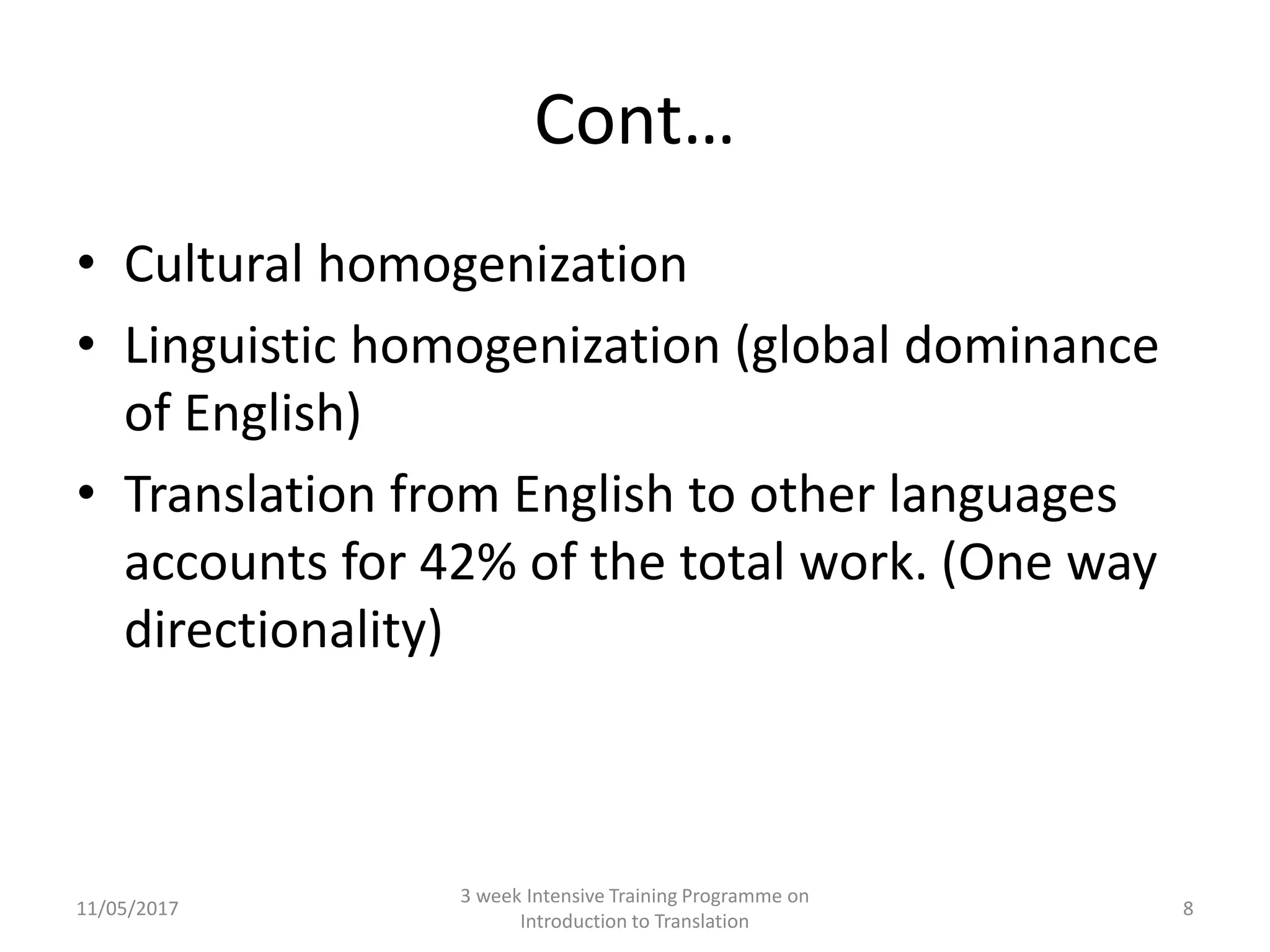 Globalization and translation | PPTX