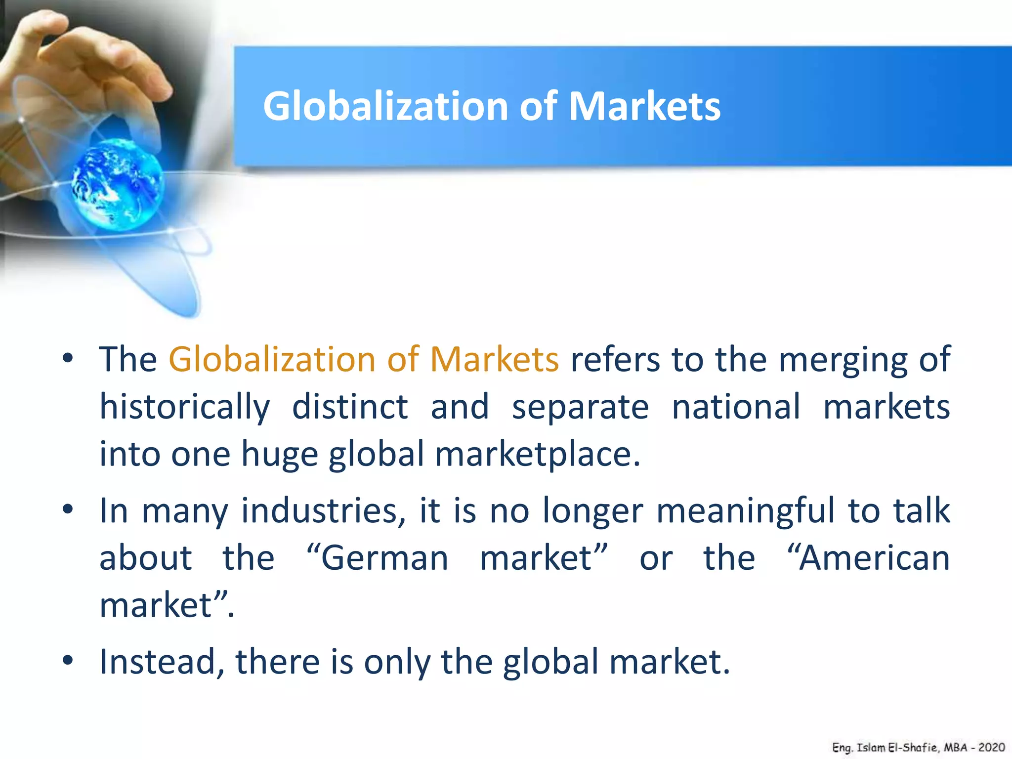 Globalization by Islam El-Shafie | PPT