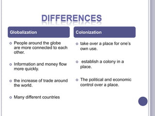 Globalization & Colonization | PPTX