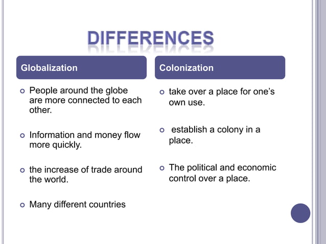 Globalization & Colonization | PPTX