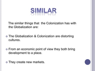 Globalization & Colonization | PPTX