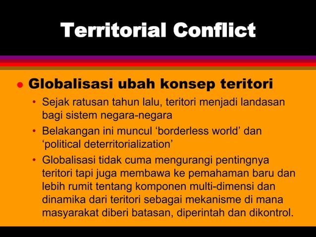 Globalisasi; konflik dan perang | PPT