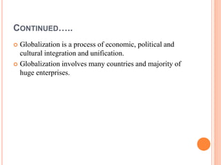 Globalization & disaster studies | PPT