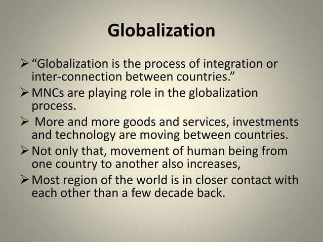 Globalization economics-class10 | PPTX
