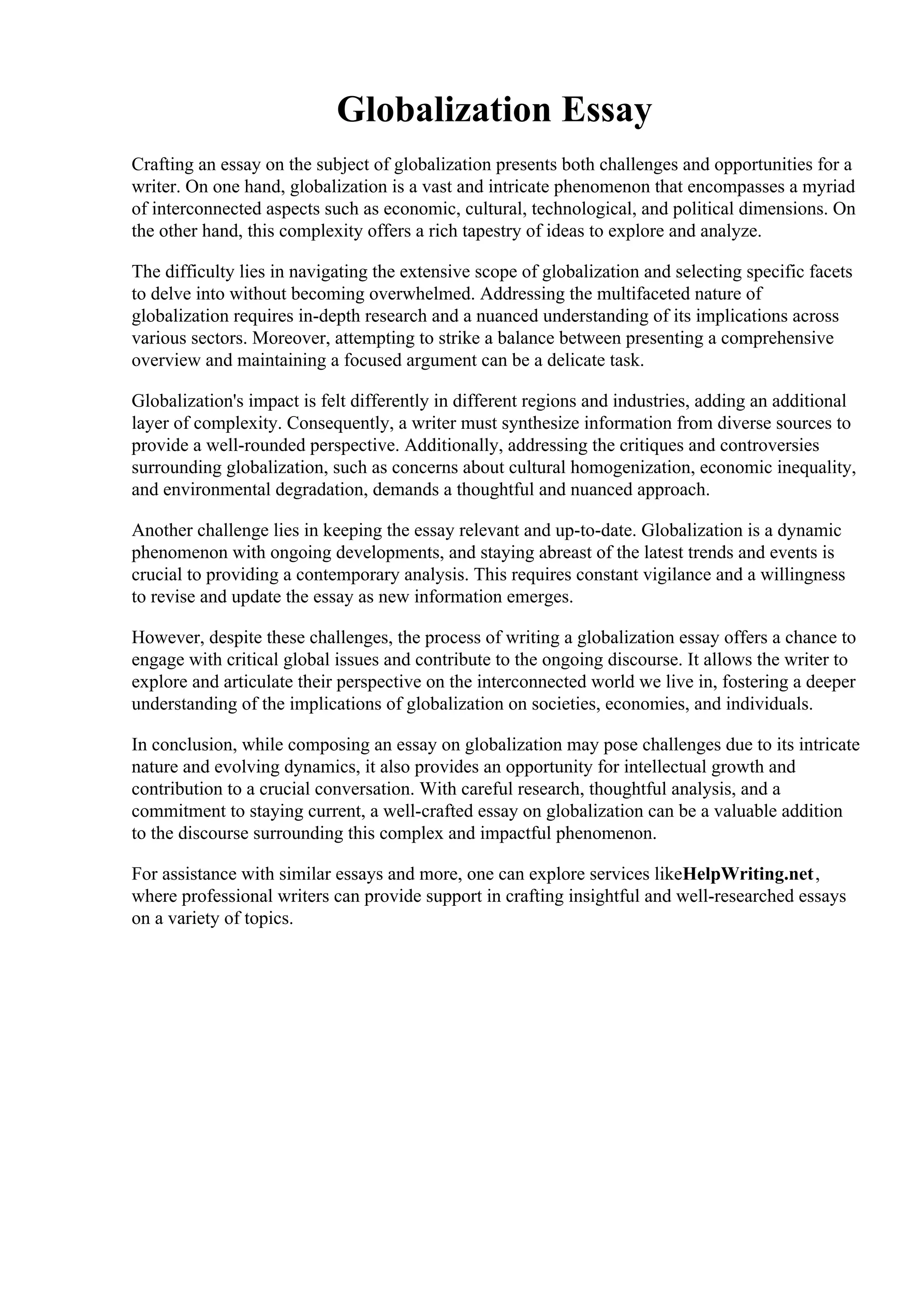 Globalization Essay.pdf