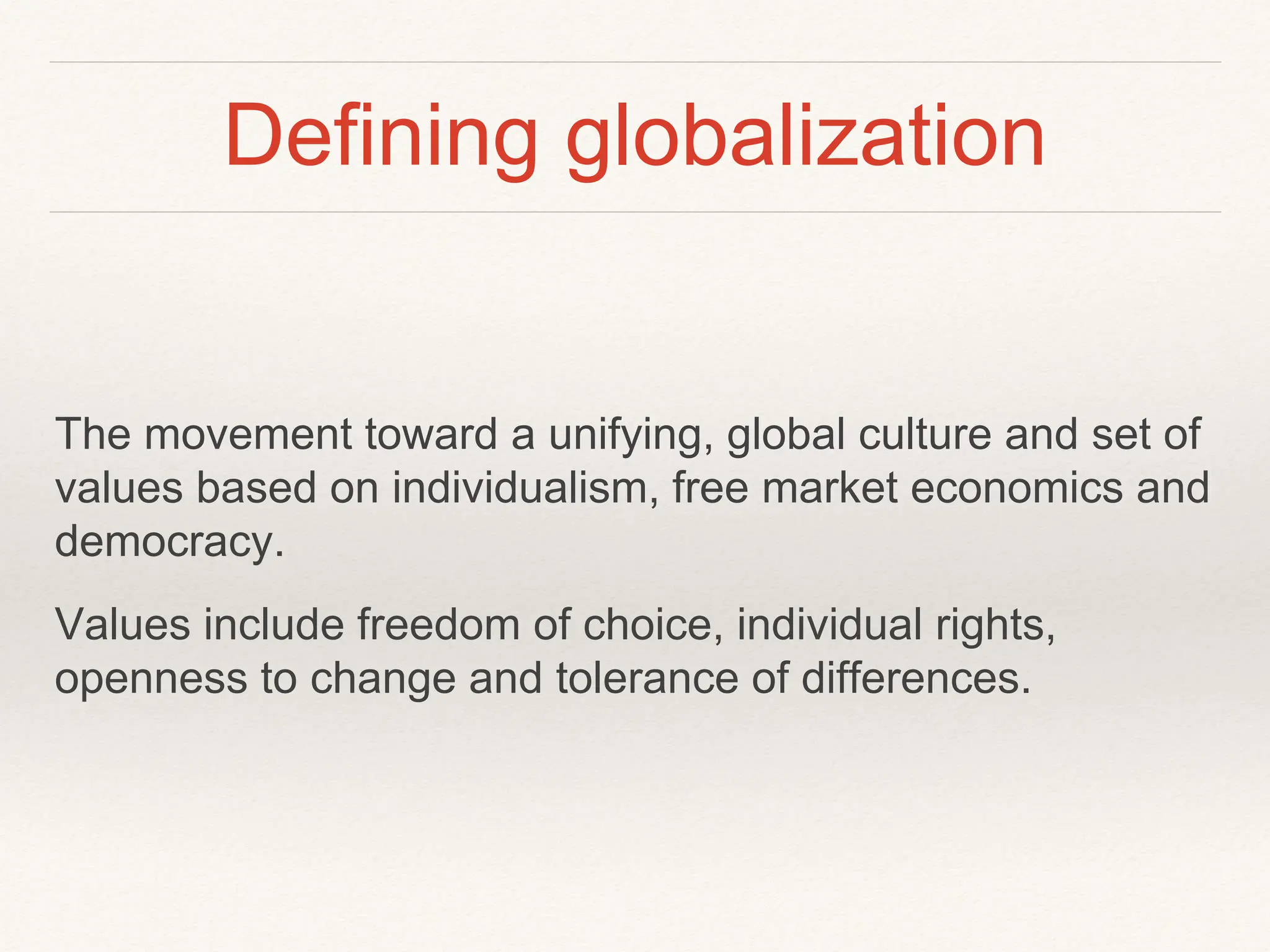 globalization HL introductory ppt for Geography | PPTX