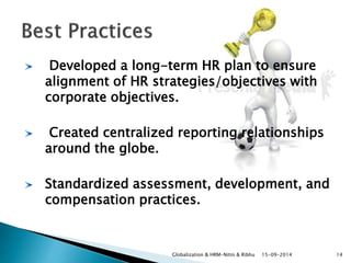 Globalization & Human Resource Management (HRM) | PPTX