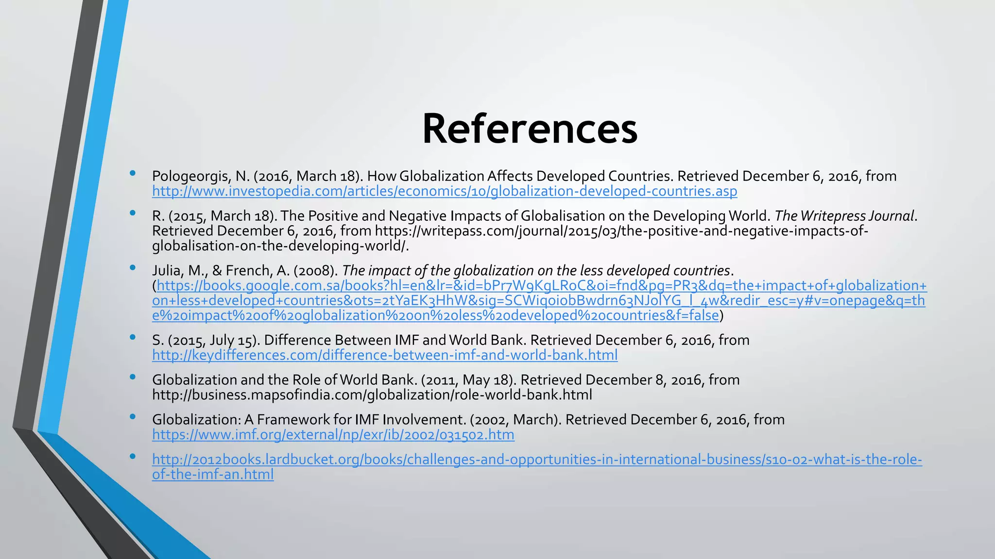 Globalization, IMF AND WORLD BANK | PPTX