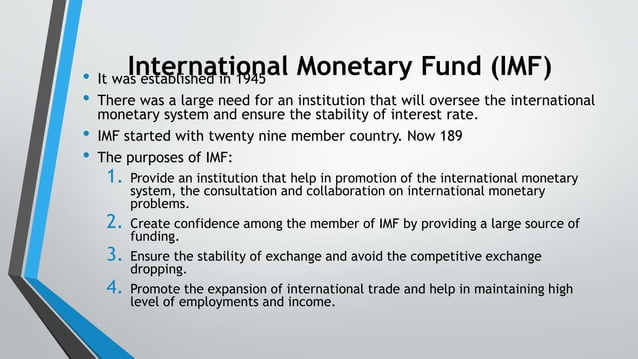 Globalization, IMF AND WORLD BANK | PPTX