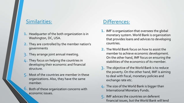 Globalization, IMF AND WORLD BANK | PPTX