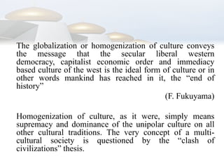 Globalization impact in muslim world dec'09 | PPTX