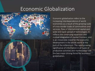 Globalization in different aspects | PPTX
