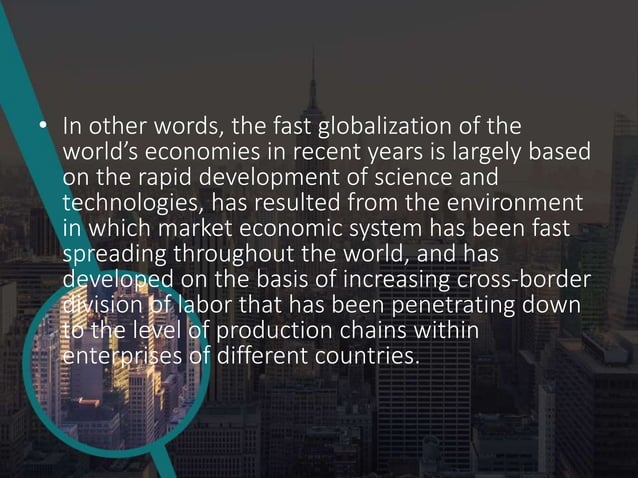 Globalization in different aspects | PPTX | Business | Business and Finance