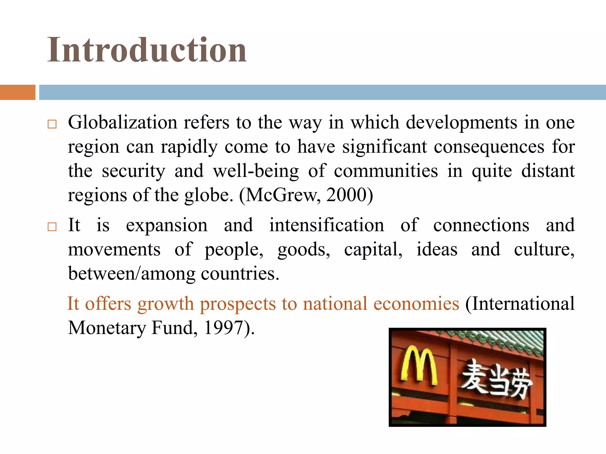 Globalization in eating habits | PPTX