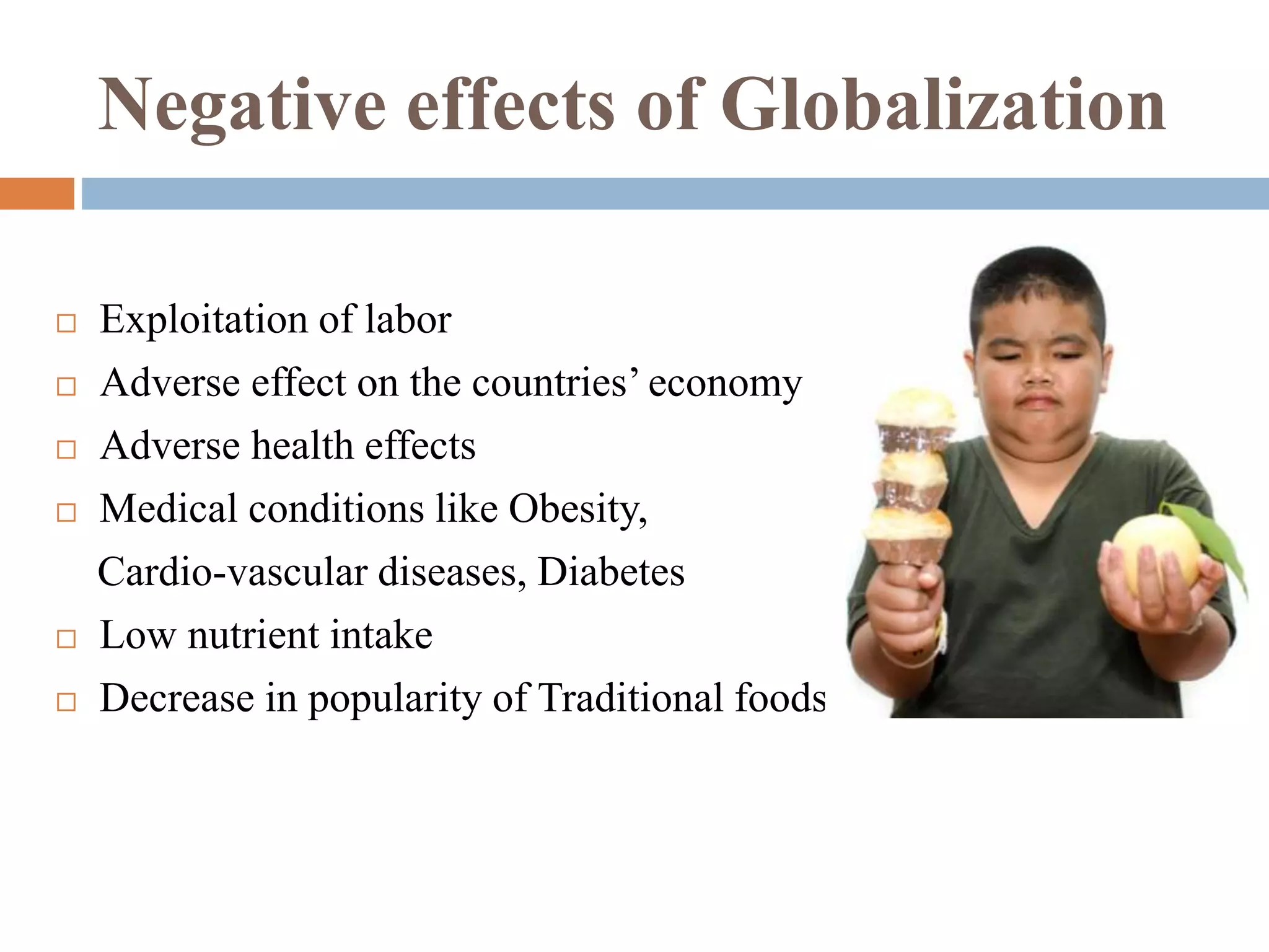 Globalization in eating habits | PPTX
