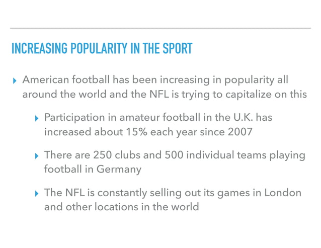 Globalization in the NFL | PDF | American Football | Sports
