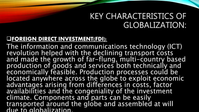 Globalization & its positive effects | PPTX | Economy | Business and Finance