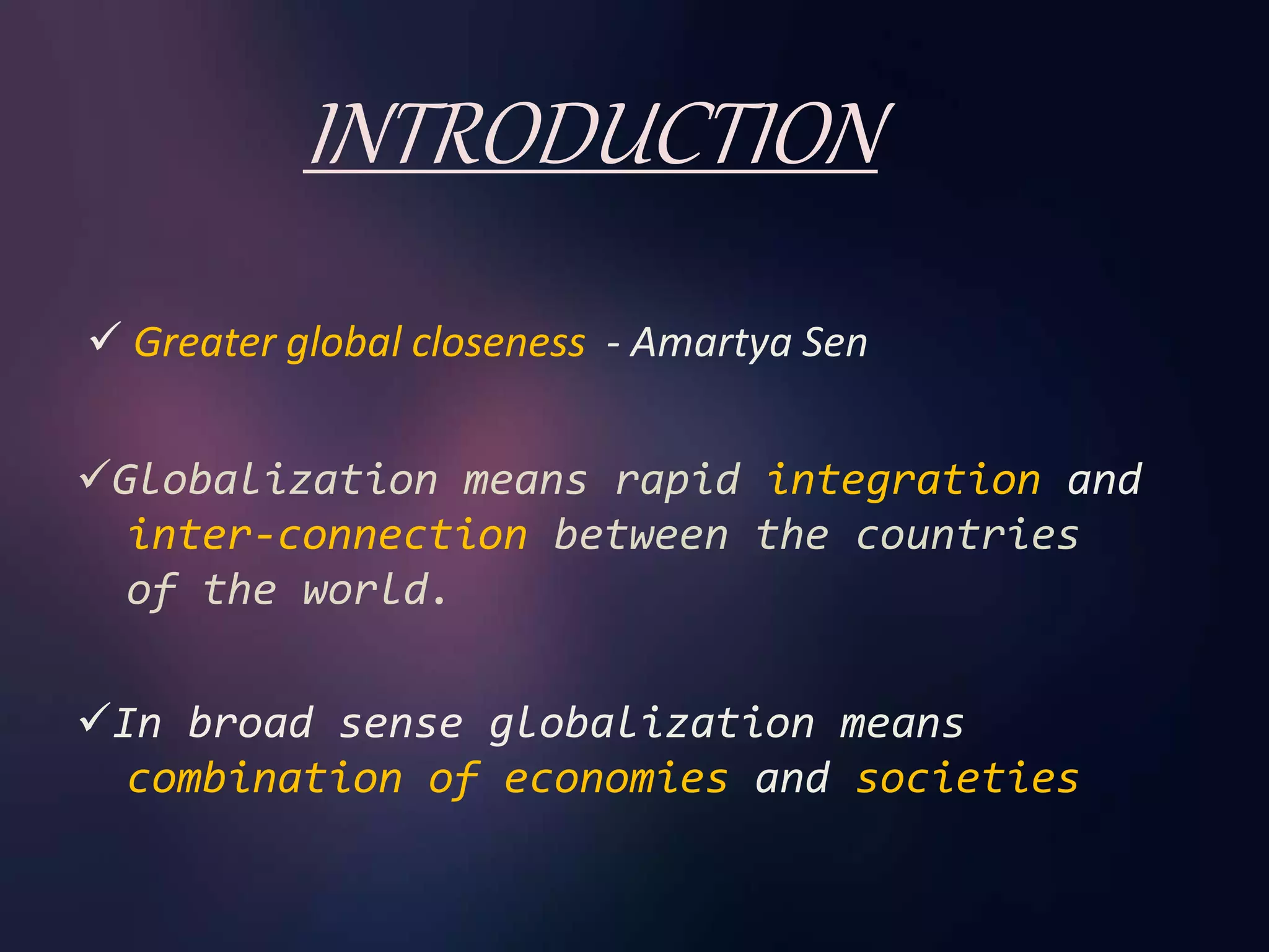 Globalization in india | PPTX