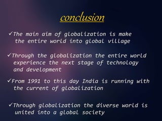 Globalization in india | PPTX
