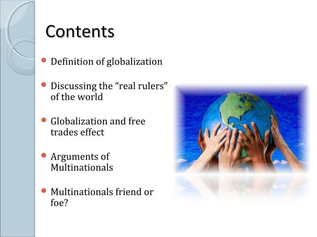 Globalization & multinationals | PPT