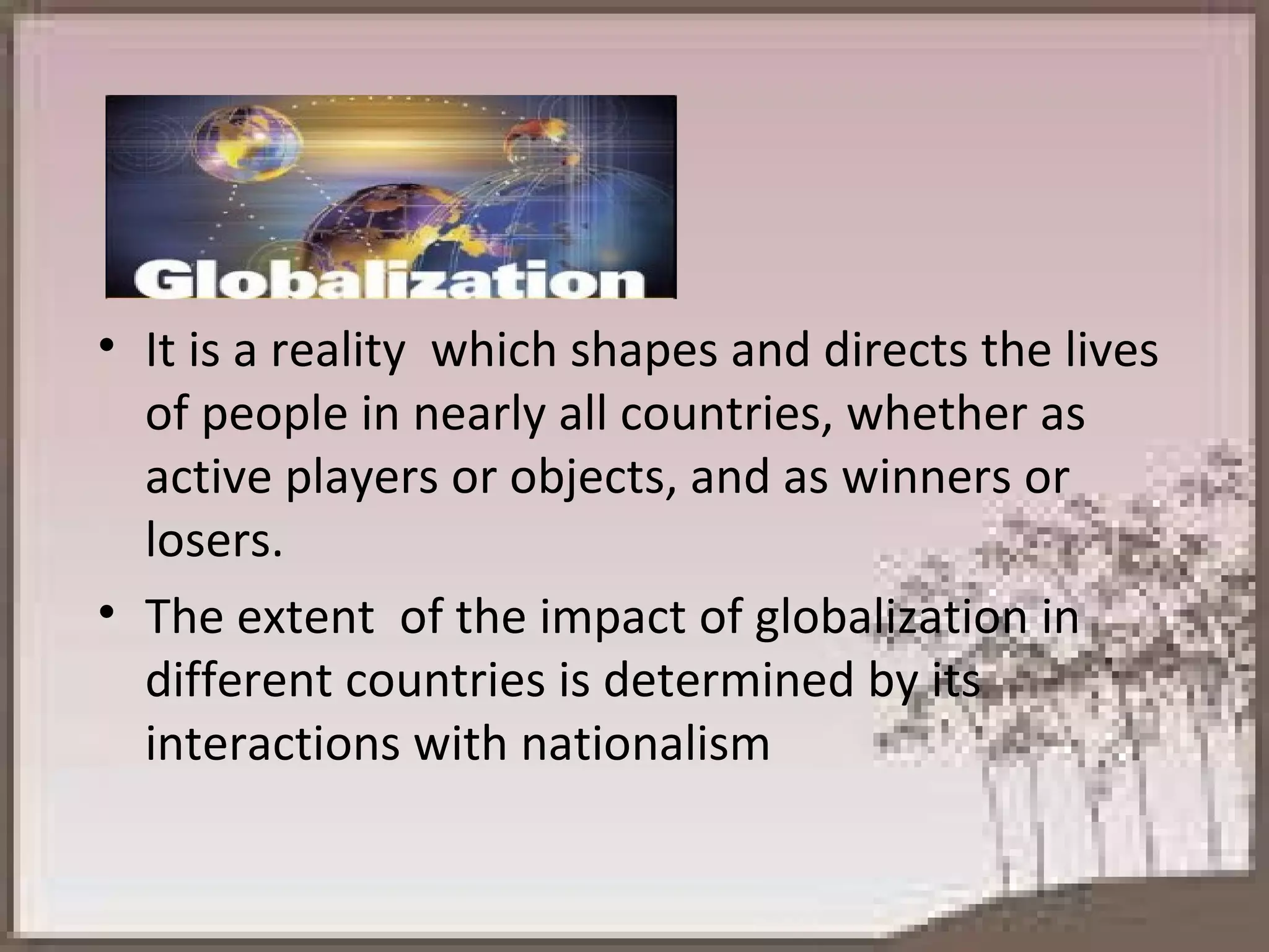 Globalization, Nationalism and Public Administration | PPT