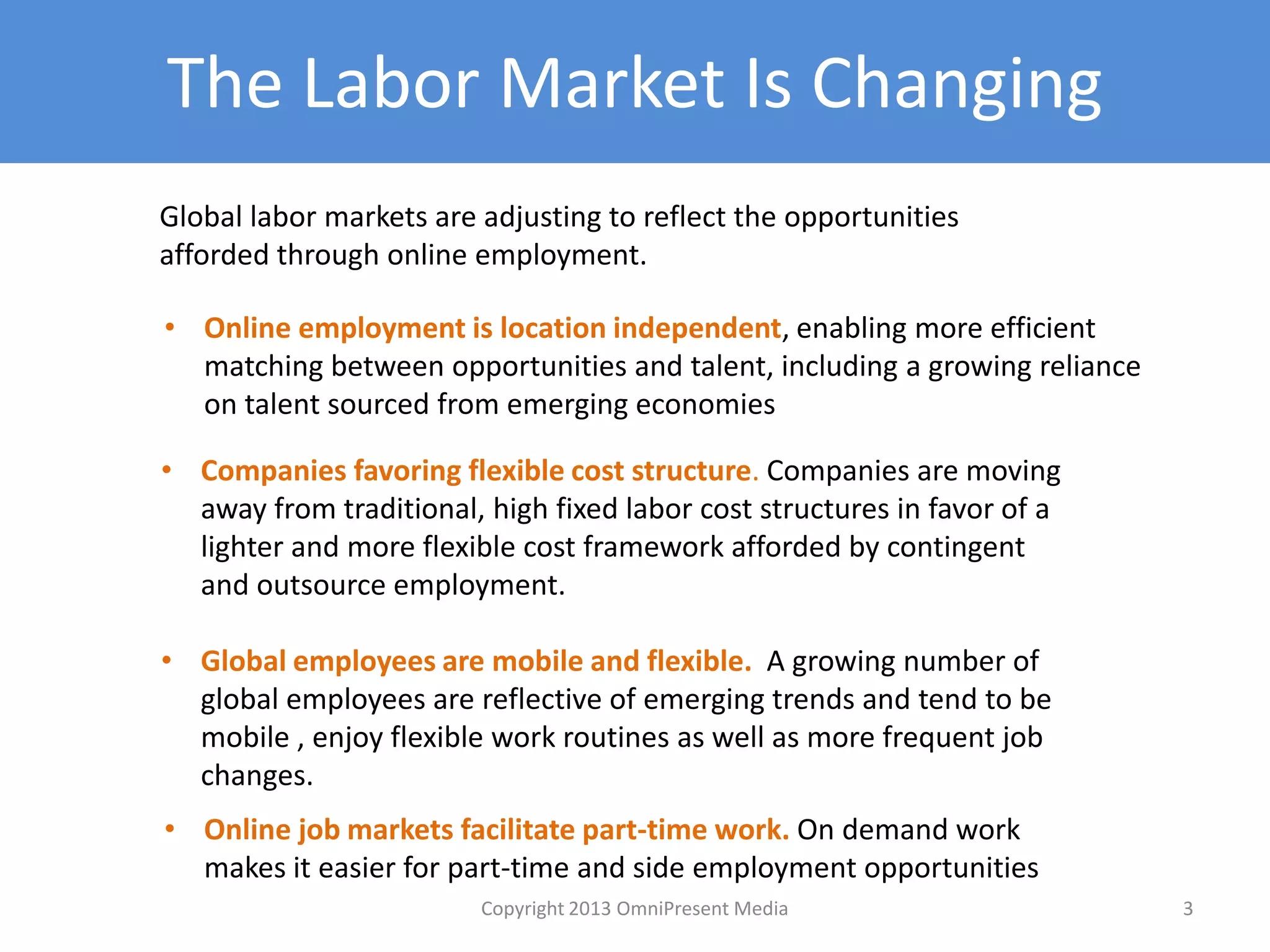 Globalization of Labor Markets: major trends research notes | PPT